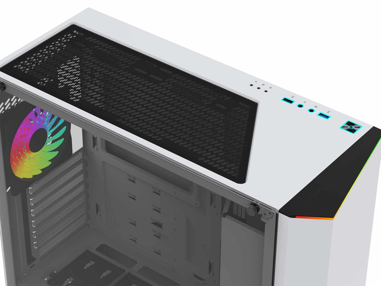 EARLKASE RGB WH DEEPCOOL- Cases