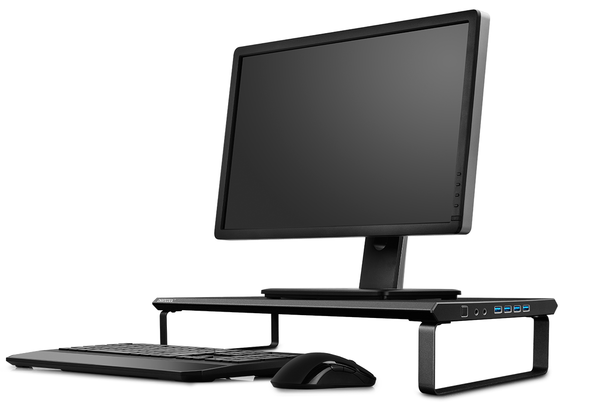 Deepcool M-desk F3 Smart Monitor Stand With Usb 3.0 Hub Dp-ms-mdf3-bkd3